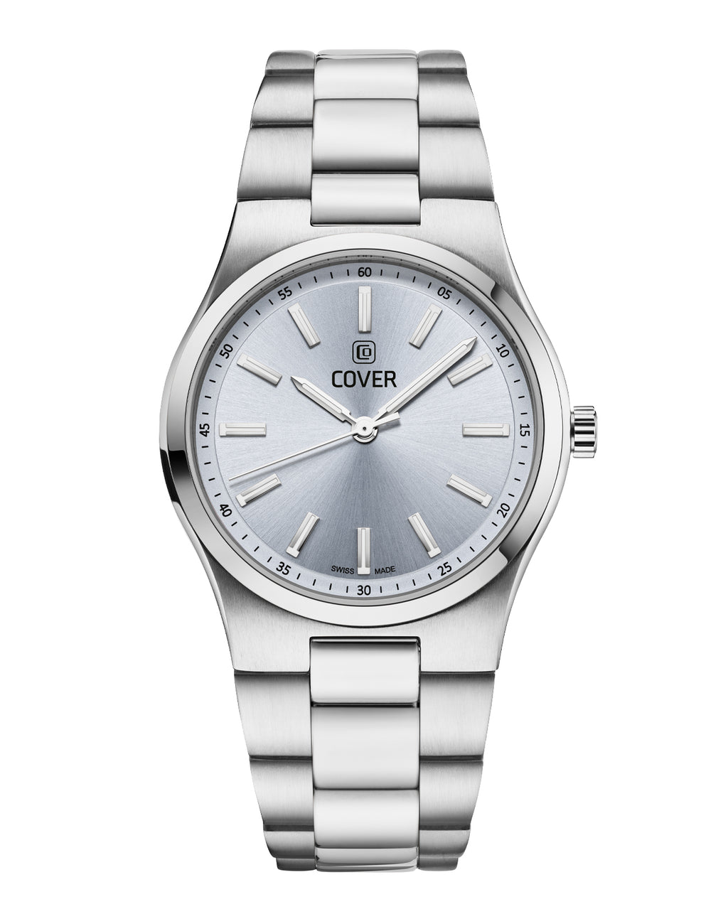 COVER Bracelet One Light Blue, Silver Color Watch – Cover Watches