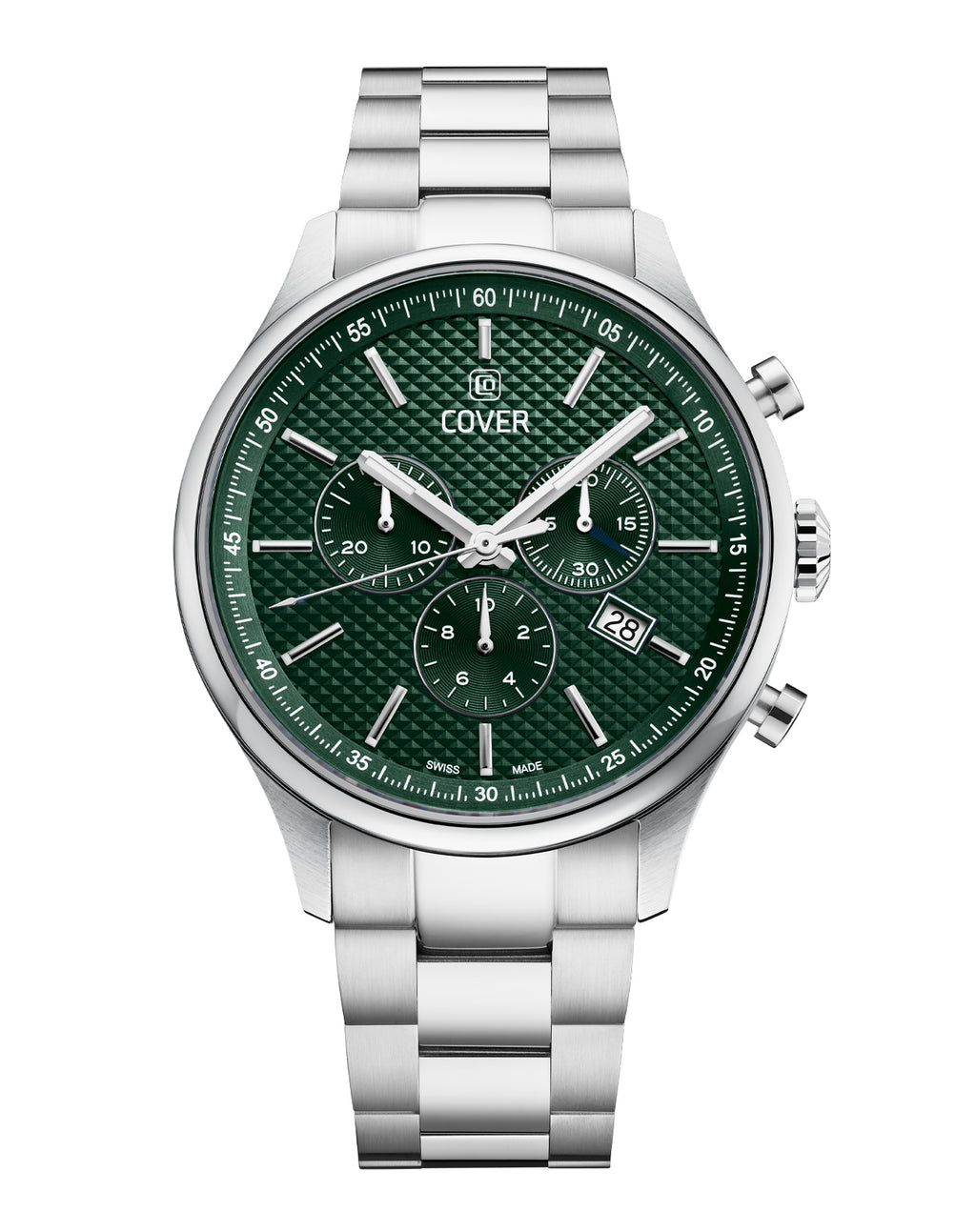 COVER Chapman Chrono II Green, Silver – Cover Watches